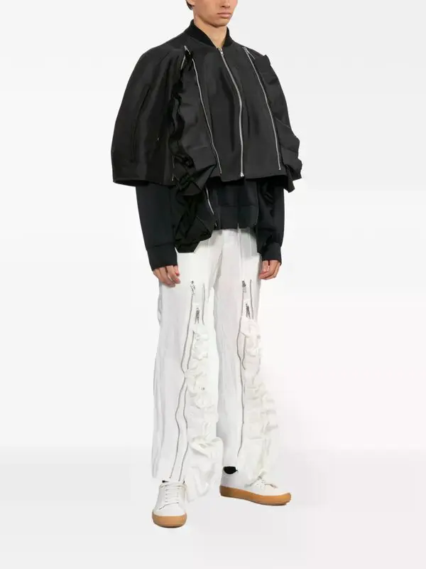 Comme Des Garçons Ruffled Cropped Jacket