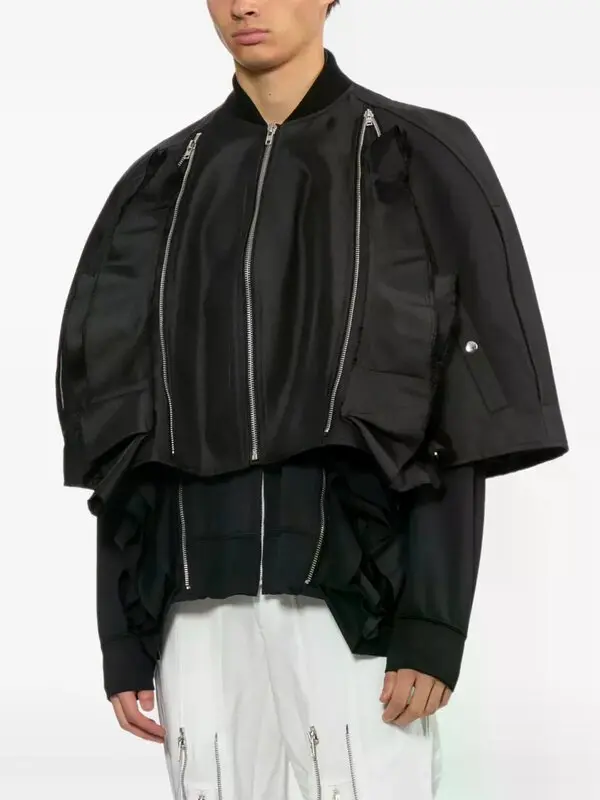 Comme Des Garçons Ruffled Cropped Jacket