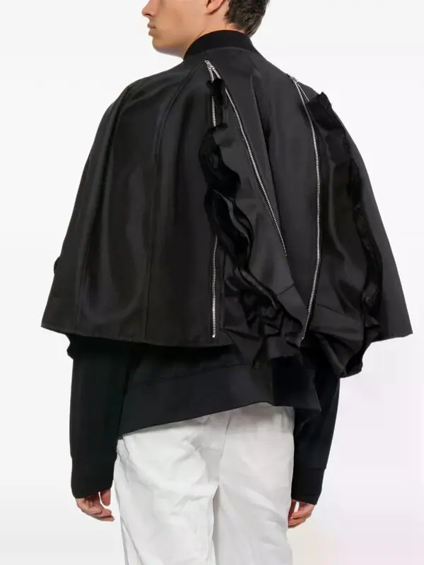 Comme Des Garçons Ruffled Cropped Jacket