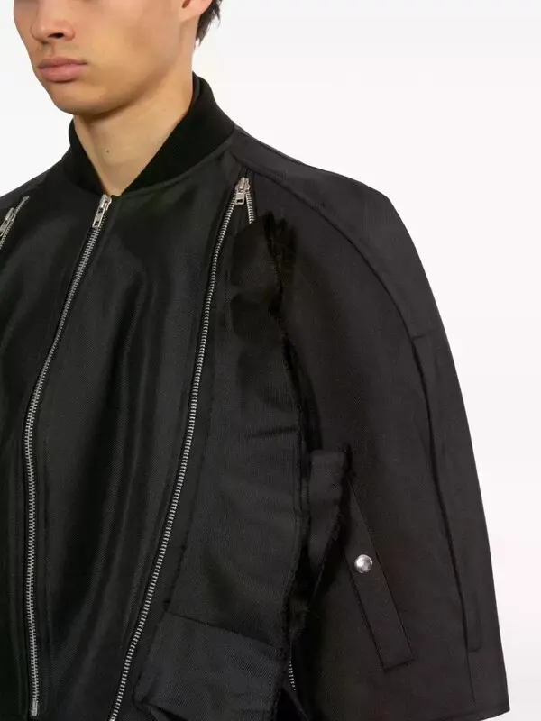 Comme Des Garçons Ruffled Cropped Jacket