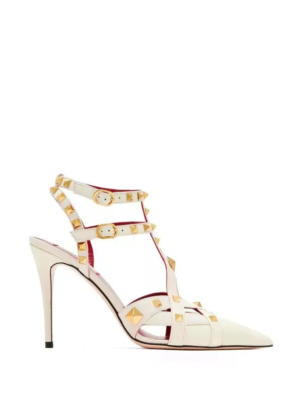 Valentino Garavani Studded Straps Pumps - Neutrals