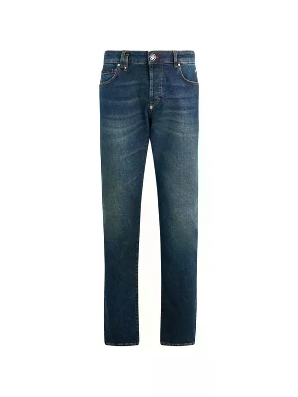 Philipp Plein Straight Leg Jeans - Blue