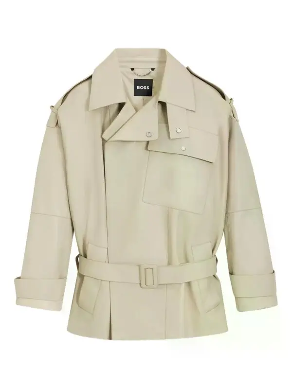 BOSS Belted Jacket - Neutrals