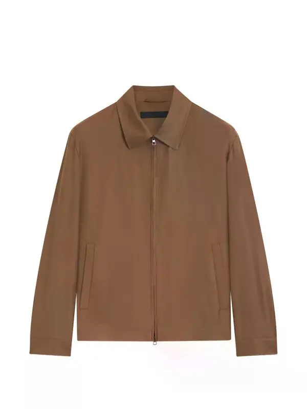 BOSS Zipped Shirt Jacket - Brown