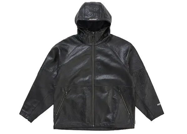 Supreme Gore-tex Ostrich Embossed Leather Jacket