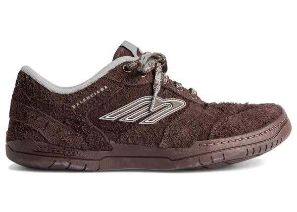Balenciaga Hamptons Wornoutin Sneakers - Dark Brown/grey