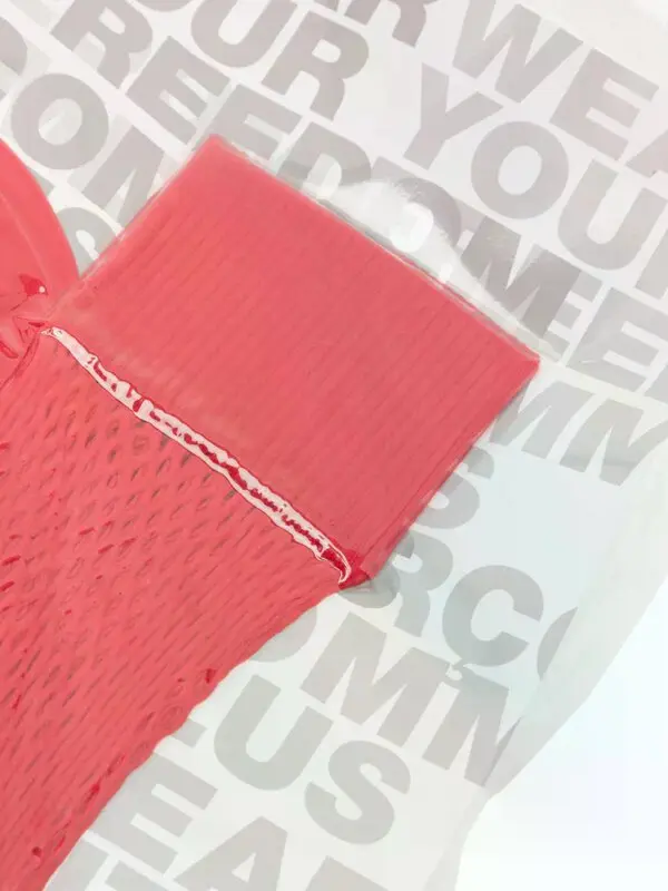 Comme Des Garçons Fishnet Ankle Socks - Red