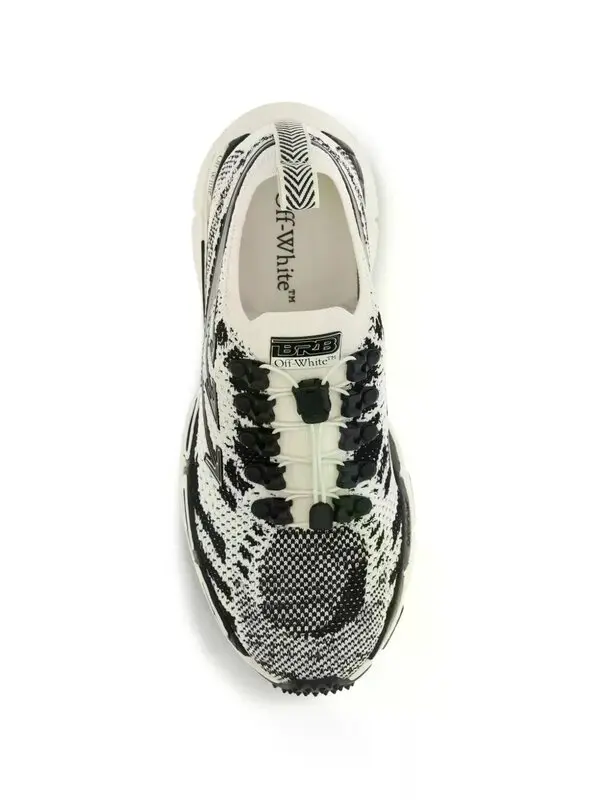 Off-White Be Right Back Knitted Logo Sneakers - Neutrals