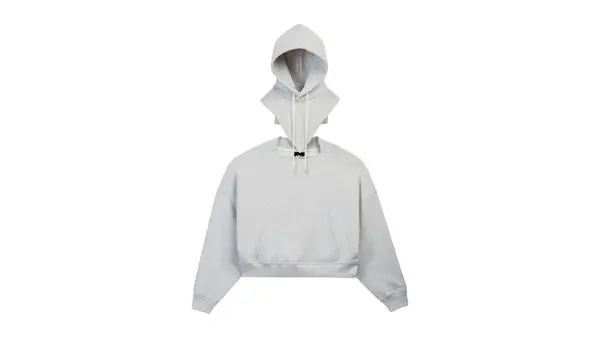 Adidas X Bad Bunny Hooded Balaclava Crewneck - Light Grey