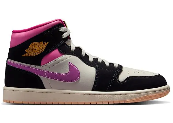 JORDAN 1 Mid Se World Tour Sneakers - Black/sail/pinksicle