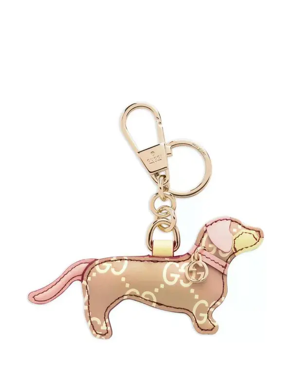 Gucci Dog-shaped Keyring - Neutrals