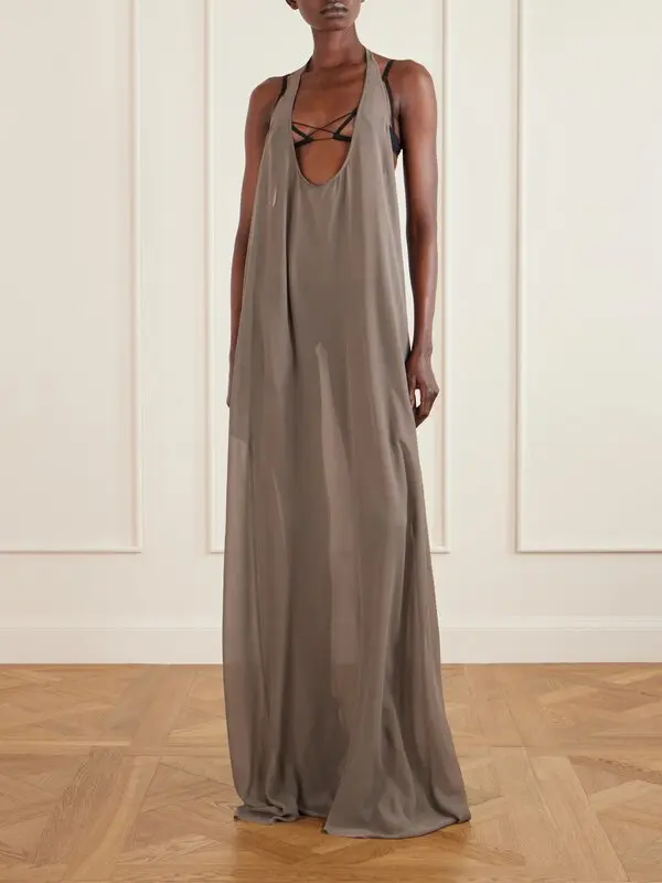 Rick Owens Tulle-trimmed Bra - Multi