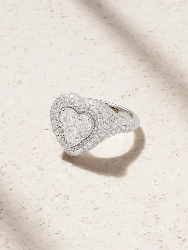 KAMYEN Manaal 18-karat White Diamond Pinky Ring - Gold