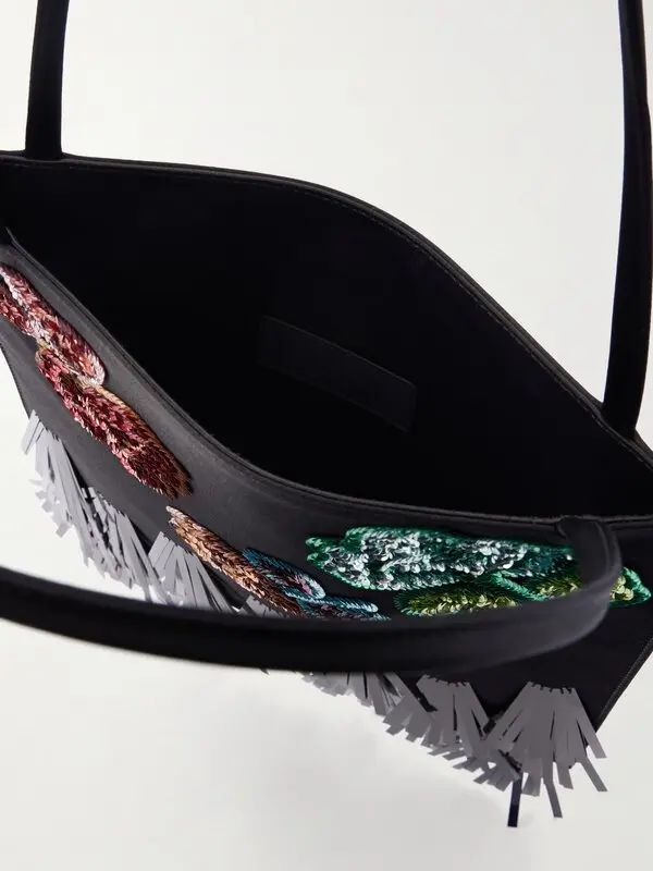 Marni Sequin-embellished Satin Tote Bag