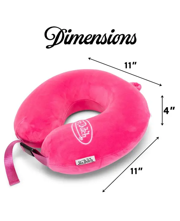 VON DUTCH Classic Memory Foam 11" Travel Neck Pillow