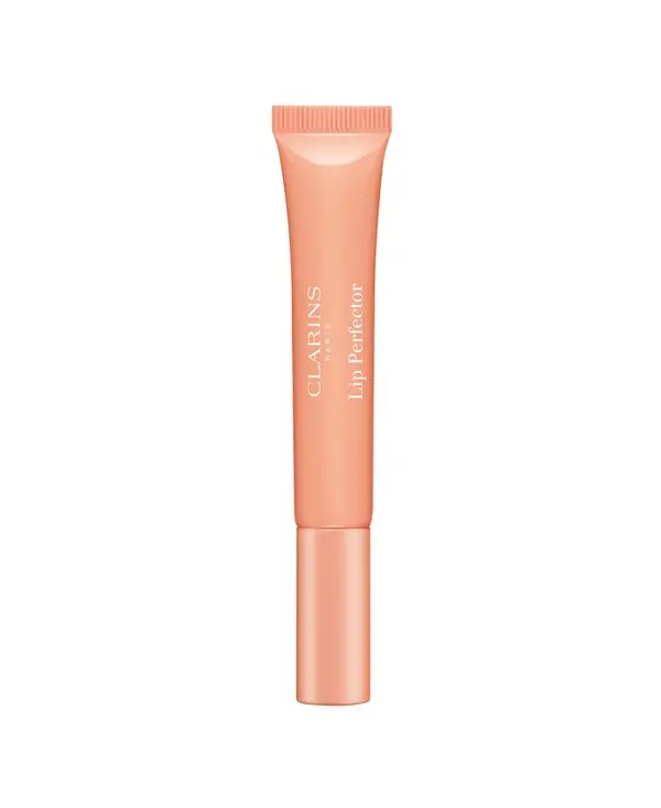 Clarins Lip Perfector Peptide-plumping And Hydrating Lip Gloss - 02 Apricot Shimmer (milky Peach)