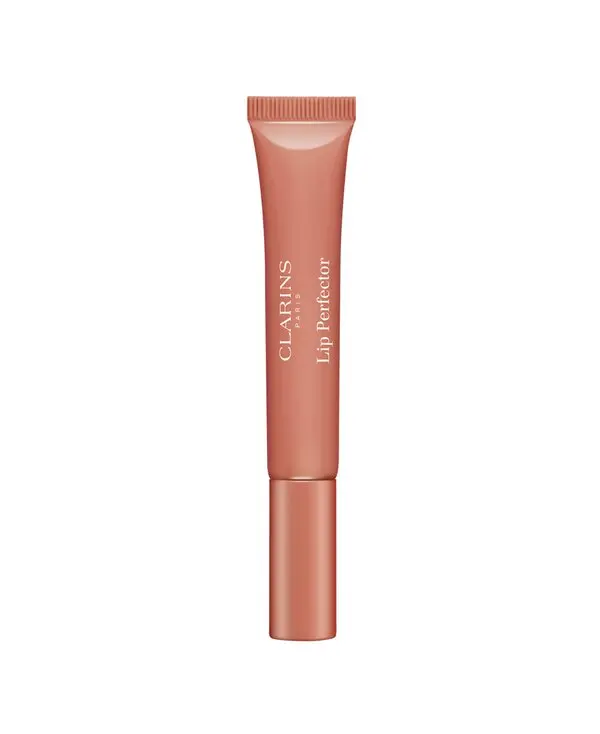 Clarins Lip Perfector Peptide-plumping And Hydrating Lip Gloss - 06 Rosewood Shimmer (rosy Nude)