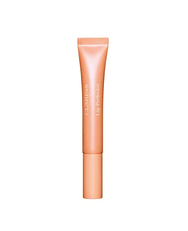 Clarins Lip Perfector Peptide-plumping And Hydrating Lip Gloss - 22 Peach Glow (pearly Pale Peach)