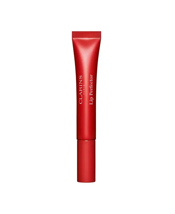 Clarins Lip Perfector Peptide-plumping And Hydrating Lip Gloss - 23 Pomegranate Glow (pearly Cherry Red)