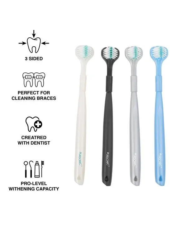PURSONIC Usb Rechargeable Water Flosser And 3d Advanced Tech Toothbrush Set
