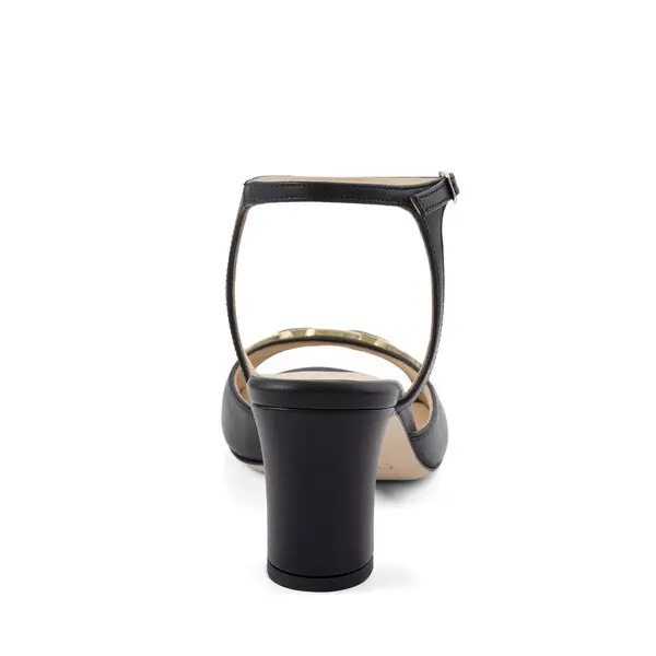 ELIZEE Tessa Mid-heel Sandal - Black