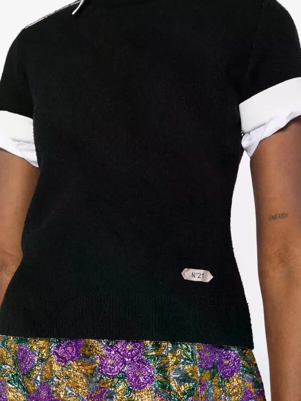N°21 Round Neck Short Sleeve Sweater