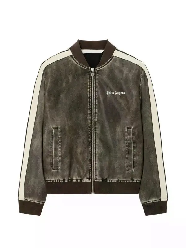 Palm Angels Classic Logo Stripe Bomber Jacket