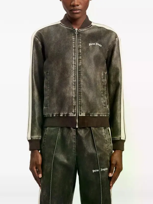 Palm Angels Classic Logo Stripe Bomber Jacket