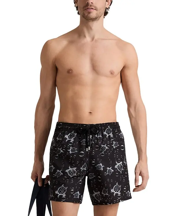Vilebrequin Micro-perforated Ultra-light 6" Swim Shorts - Black
