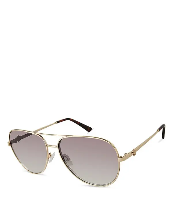 Kurt Geiger Aviator Sunglasses 62mm - Havana