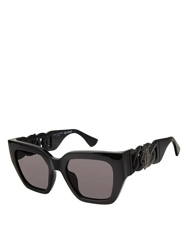 Kurt Geiger Cat Eye Sunglasses, 52mm - Black