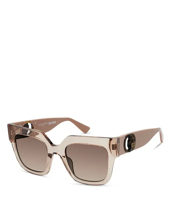Kurt Geiger 50mm Square Sunglasses - Beige/khaki
