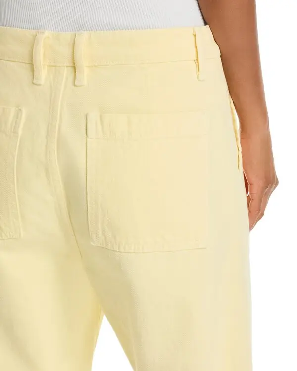 FRAME The Bow Cargo High-rise Barrel Jeans - Lemon
