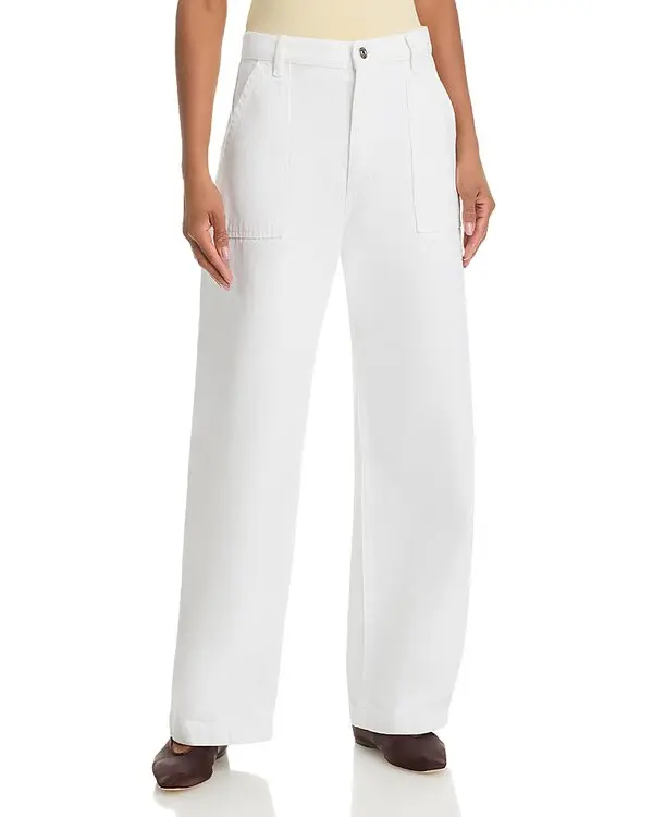 FRAME The Bow Cargo Jeans - White