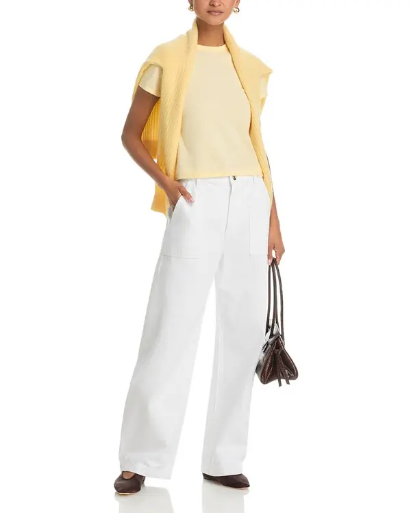 FRAME The Bow Cargo Jeans - White