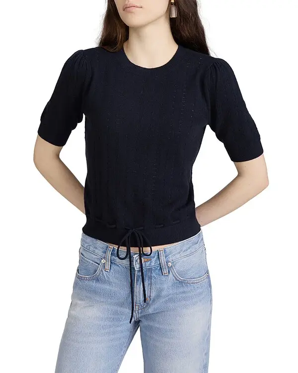 FRAME The Cashmere Charm Sweater - Navy
