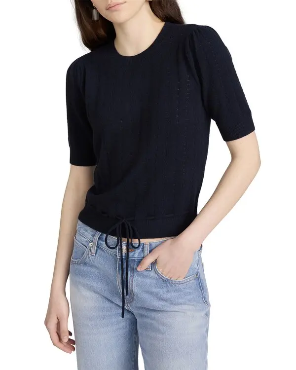 FRAME The Cashmere Charm Sweater - Navy