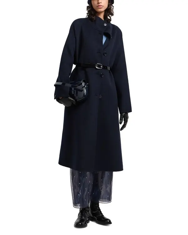 Emporio Armani Double Faced Belted Coat
