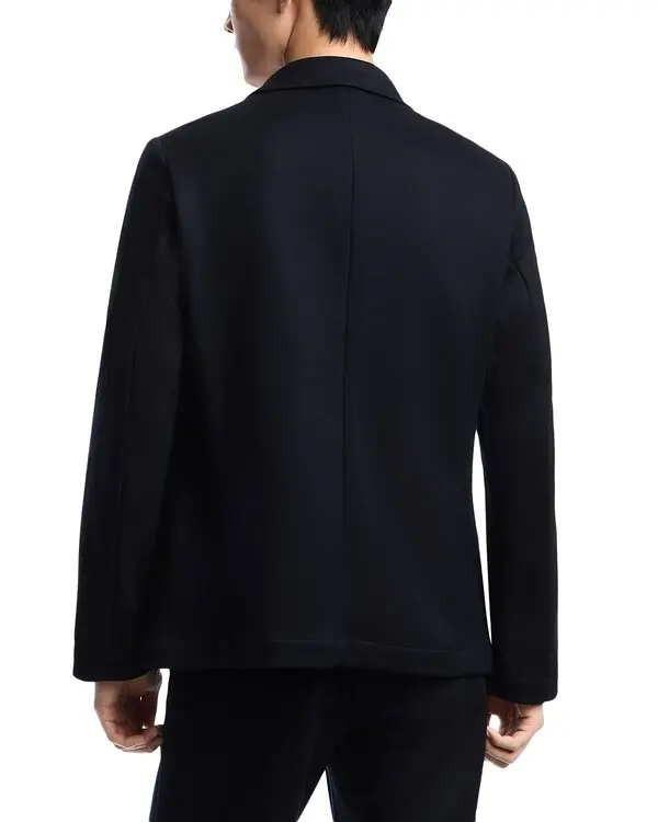 Emporio Armani Regular Fit Asymmetrical Blazer - Dark Navy