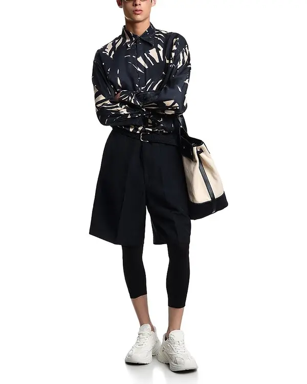 Emporio Armani Comfort Fit Leaf Print Shirt