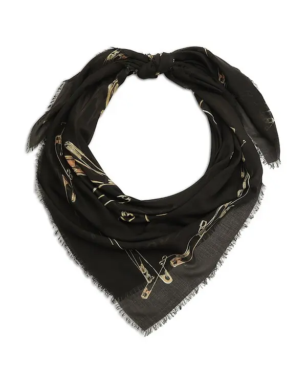 ALLSAINTS Cora Square Scarf - Black