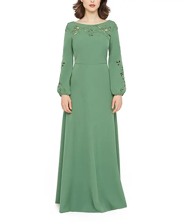KAY UNGER Valentina Embellished Dress - Green