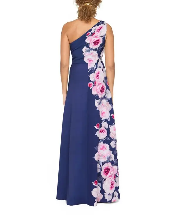 KAY UNGER Carissa One-shoulder Gown