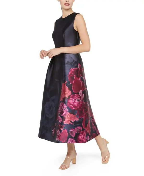 KAY UNGER Landon Tea Length Dress