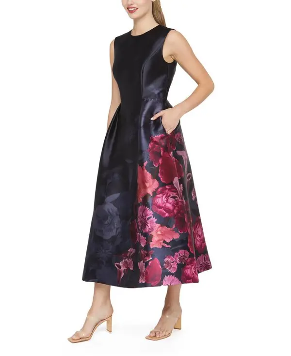 KAY UNGER Landon Tea Length Dress