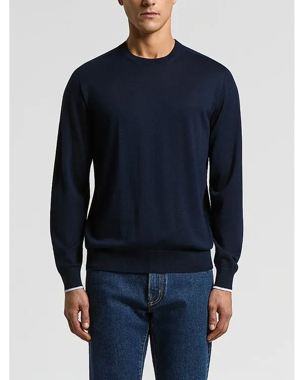 Peserico Crewneck Sweater - Deep Blue