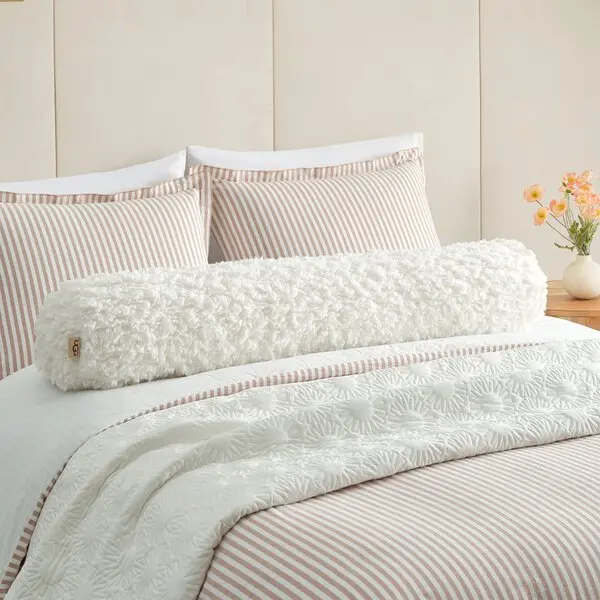 UGG Shira Textured Sherpa Decorative Pillow, 48 X 8 - Snow