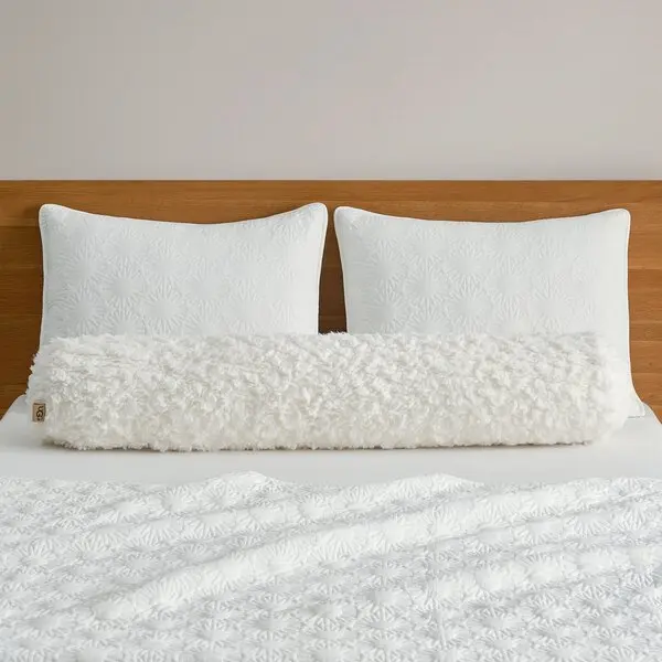 UGG Shira Textured Sherpa Decorative Pillow, 48 X 8 - Snow
