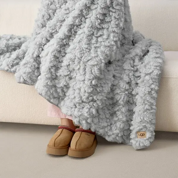 UGG Shira Textured Sherpa Throw Blanket