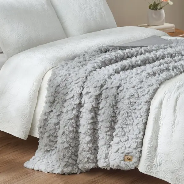 UGG Shira Textured Sherpa Throw Blanket